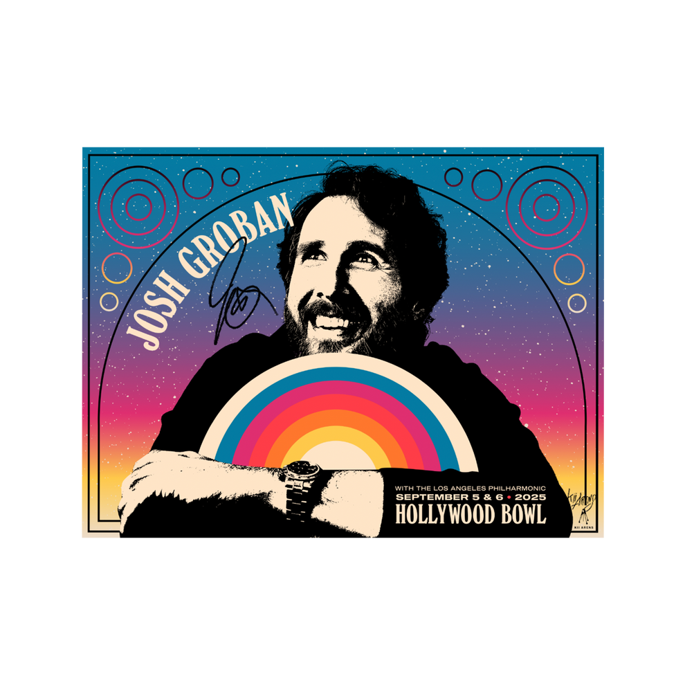 SIGNED Hollywood Bowl Poster – Josh Groban Official Store